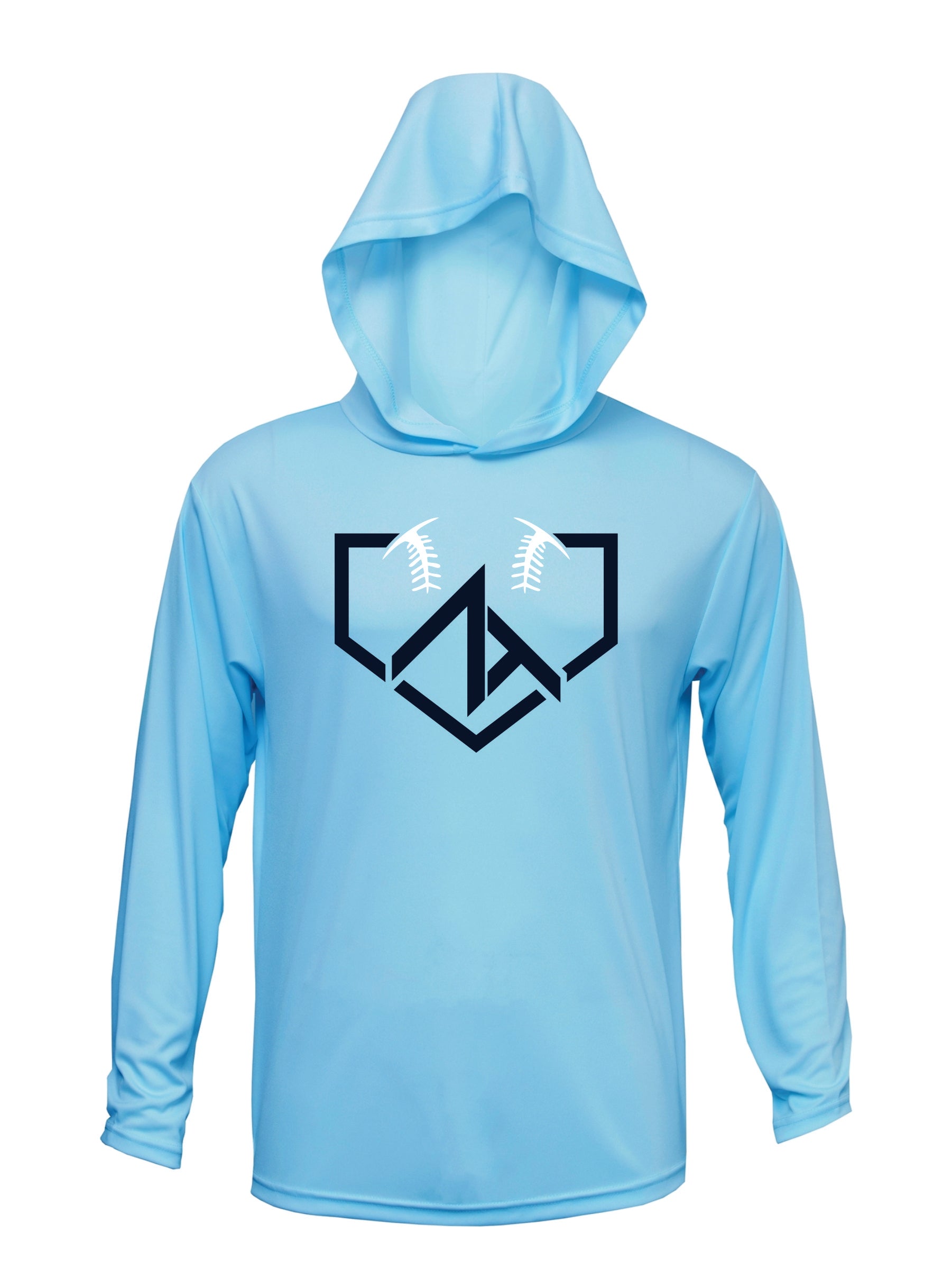 ZT Home Plate Logo Dri-Fit Hooded T-shirt – ZT BASEBALL SHOP