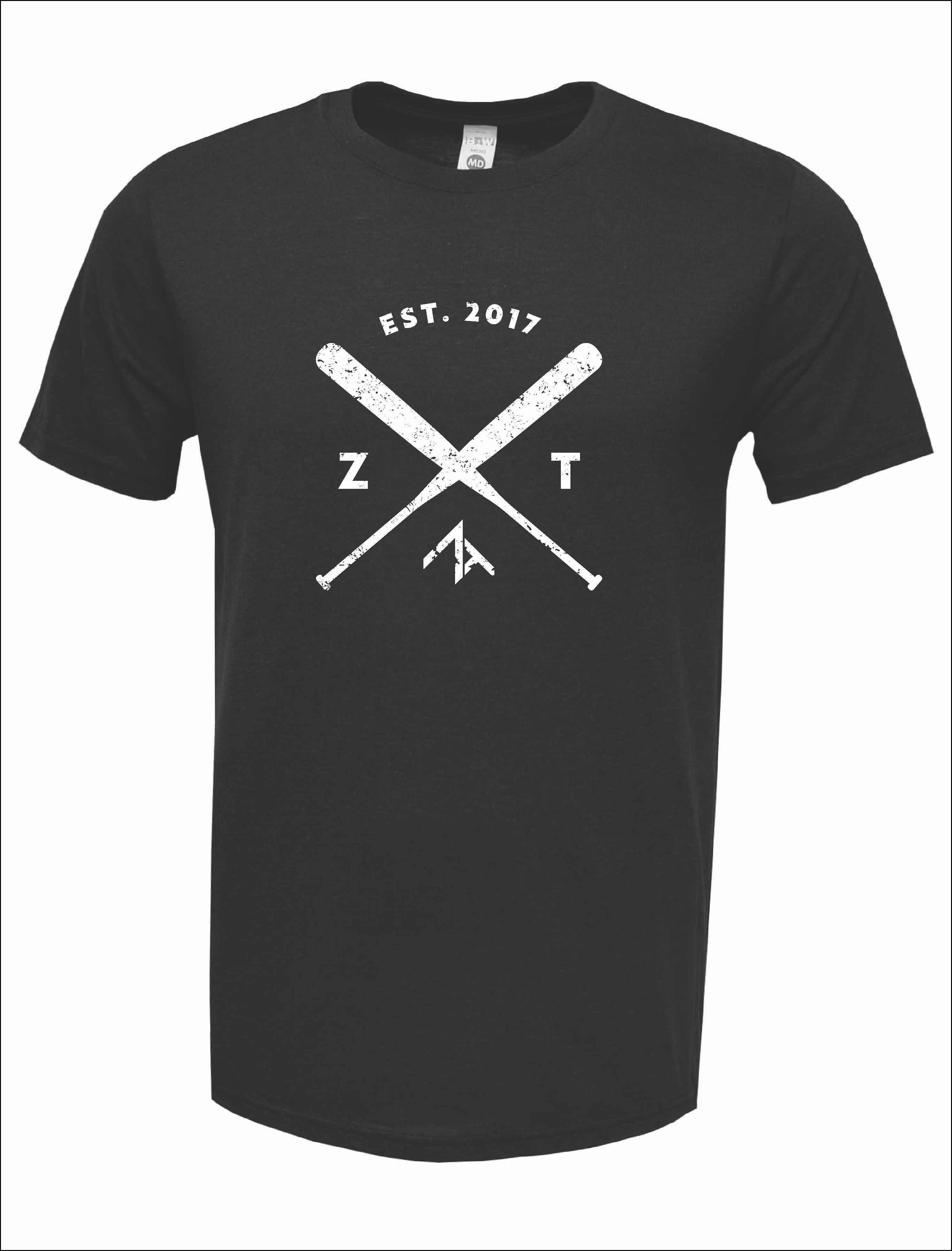 Short Sleeve "CROSSED BATS" Cotton T-Shirt – ZT BASEBALL SHOP
